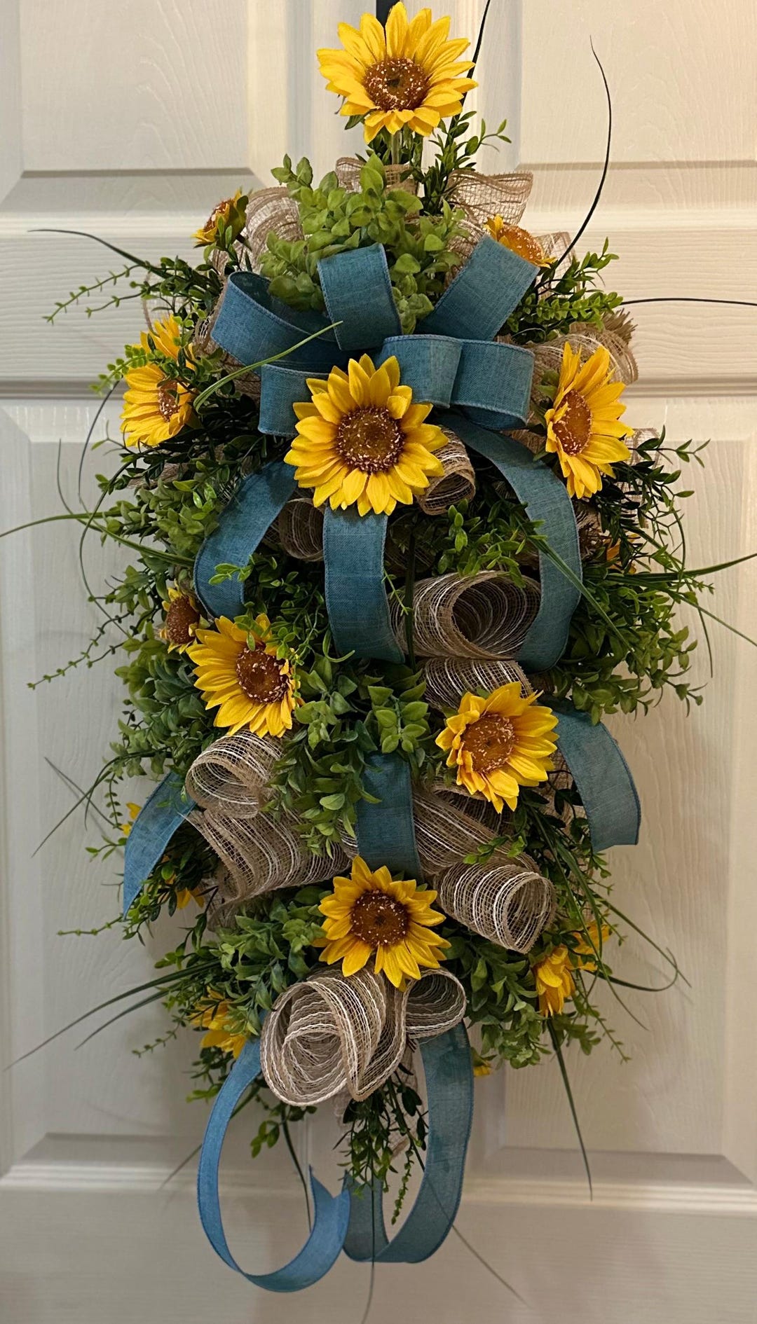 Sunflower Swag, Summer Decor, Sunflower Design - Etsy