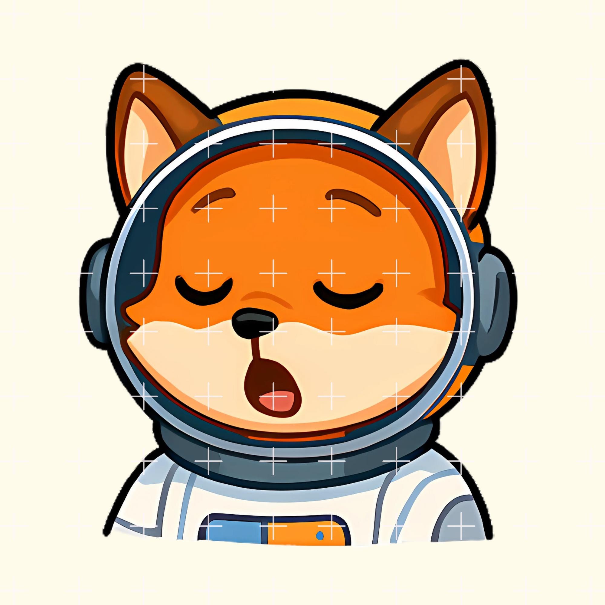 Adorable Space Fox Pngtuber Pack | Vtuber Avatar Assets PNG | Cute ...