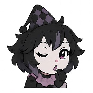 Cute Goth Clown Pngtuber PNG | Vtube Avatar Pack With 10 Expressions ...