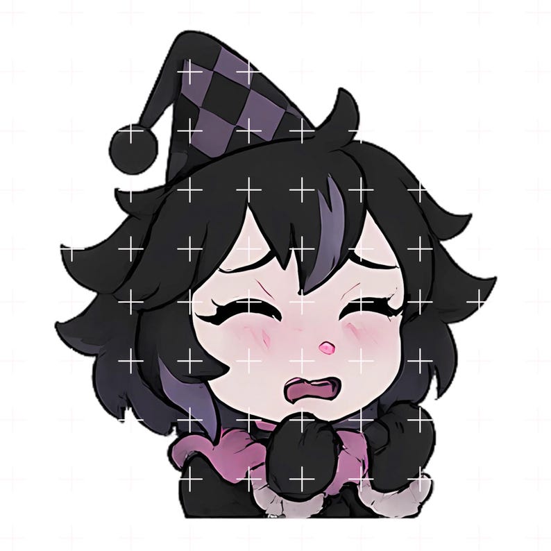 Cute Goth Clown Pngtuber Avatar | 10 Expressions (digital Download) - Etsy