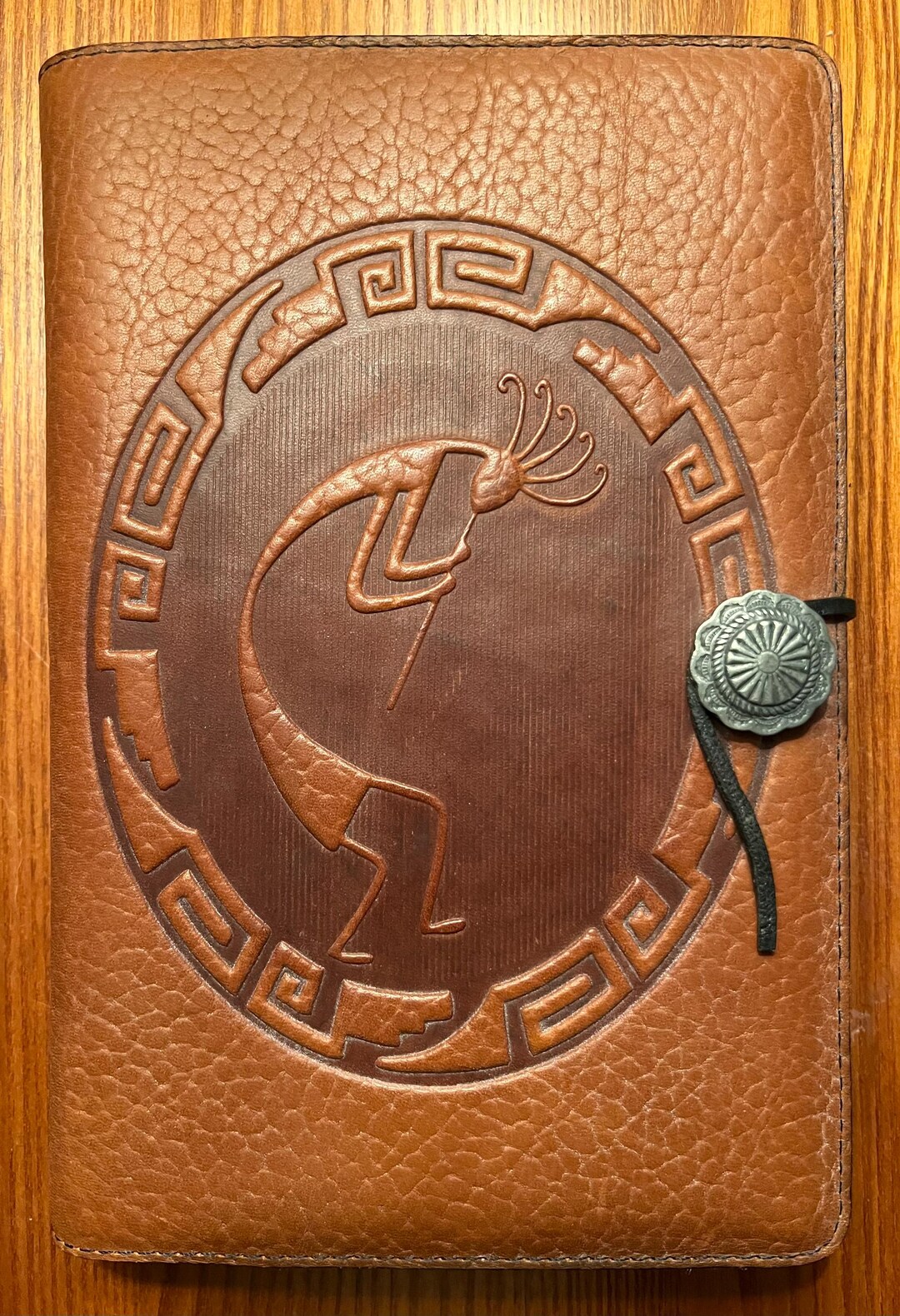 Oberon Leather Journal - Kokopelli Native American Symbol - Etsy