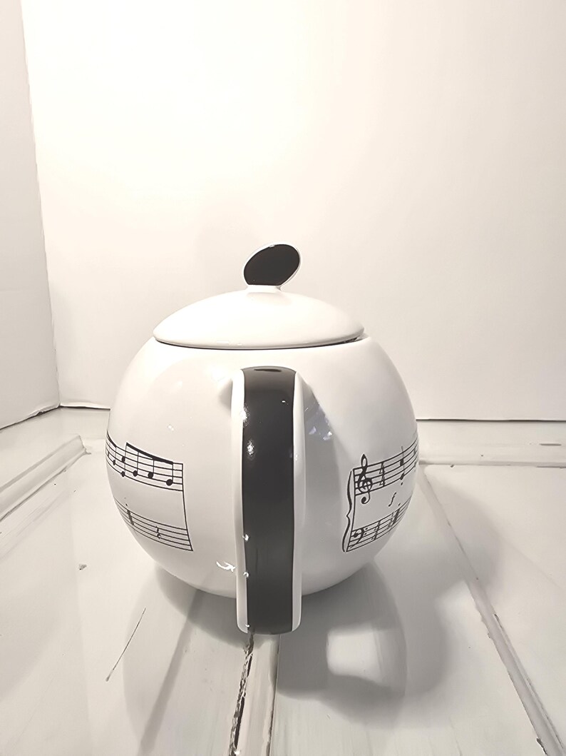 Art Deco Musical Notes Scale Ceramic Teapot - Etsy