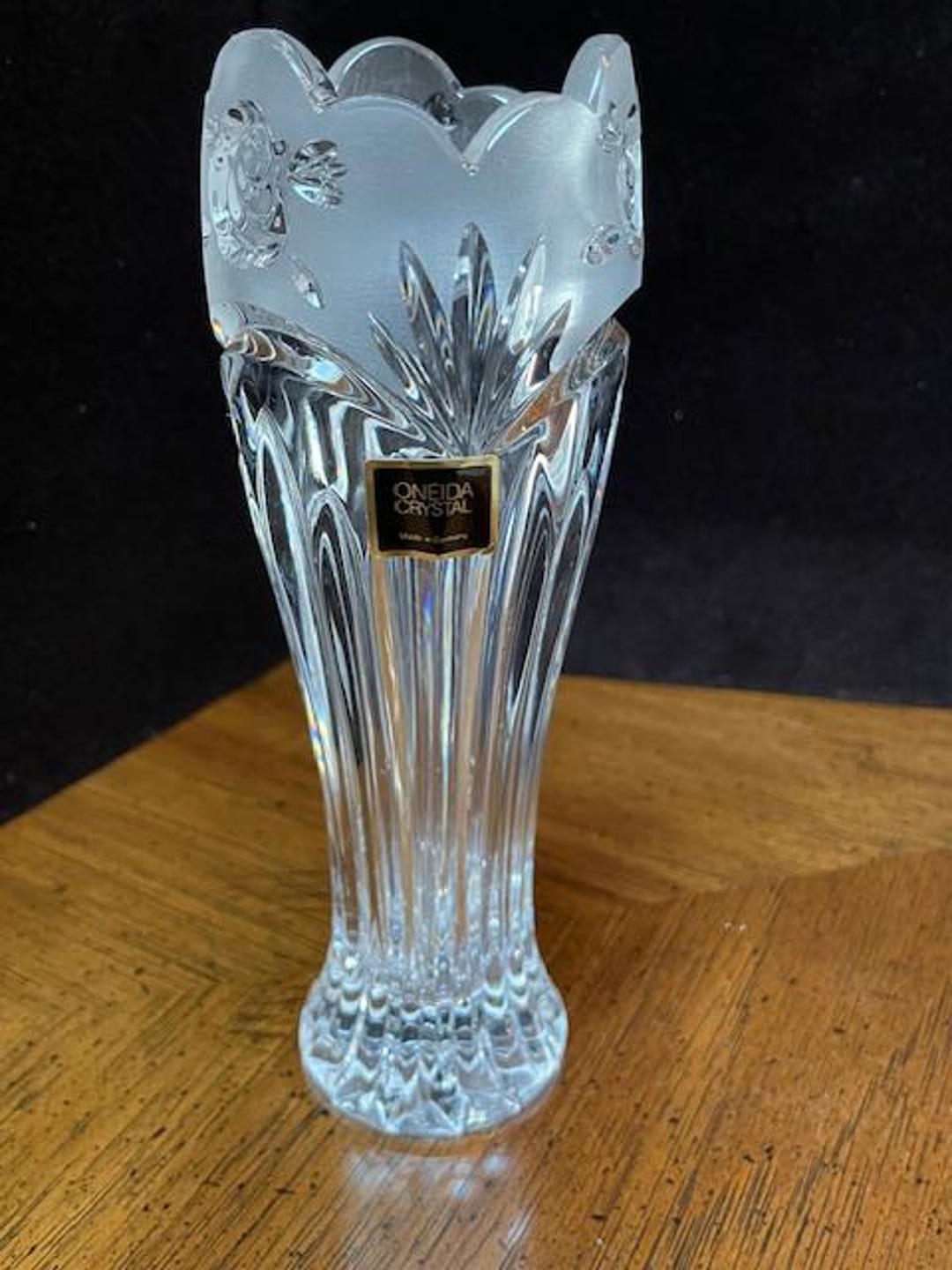 Oneida Crystal Vase- Made in Germany - Etsy