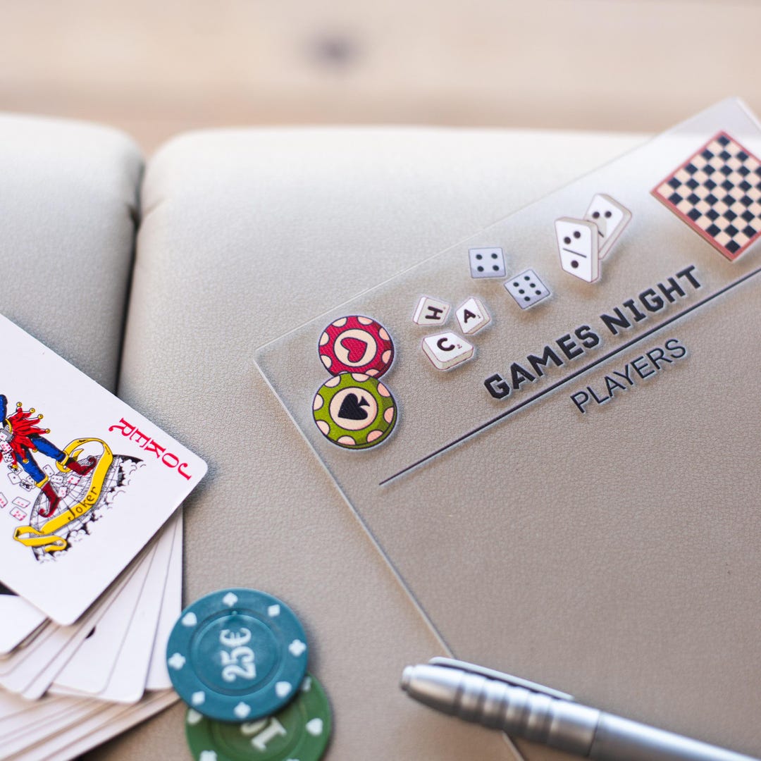 Game Night Score Board, Game Night Score Tracker, Acrylic Score Board ...