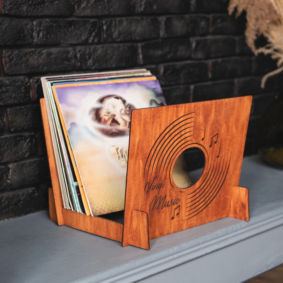 Vinyl Record Stand Wood, Vinyl Record Stand Holder,vinyl Record Storage ...