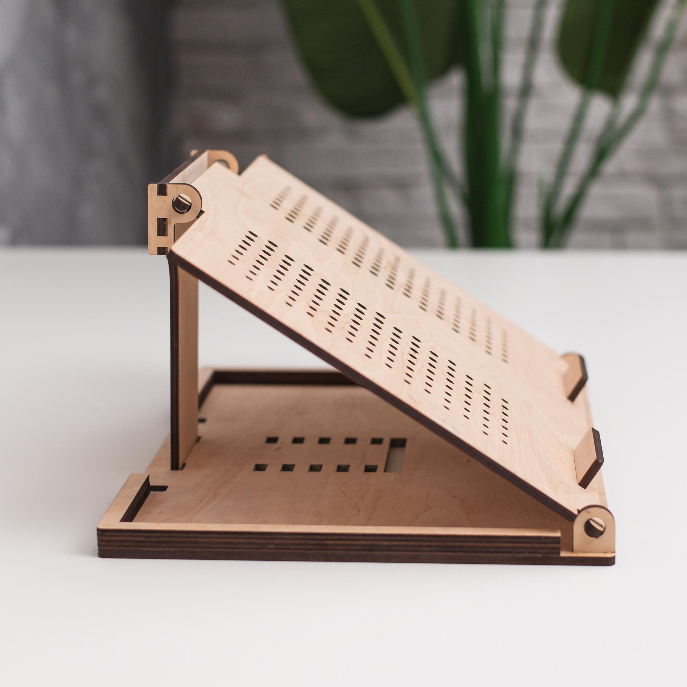 Adjustable Book Stand, Wooden Book Stand, Book Stand for Reading ...
