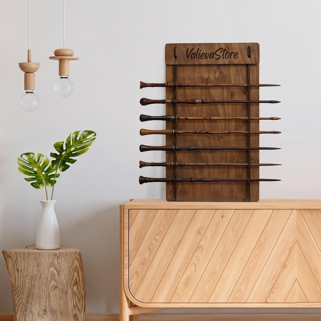 Wizard Wand Wall Holder, Wall Mount Wand Display, Magic Wand Stand ...