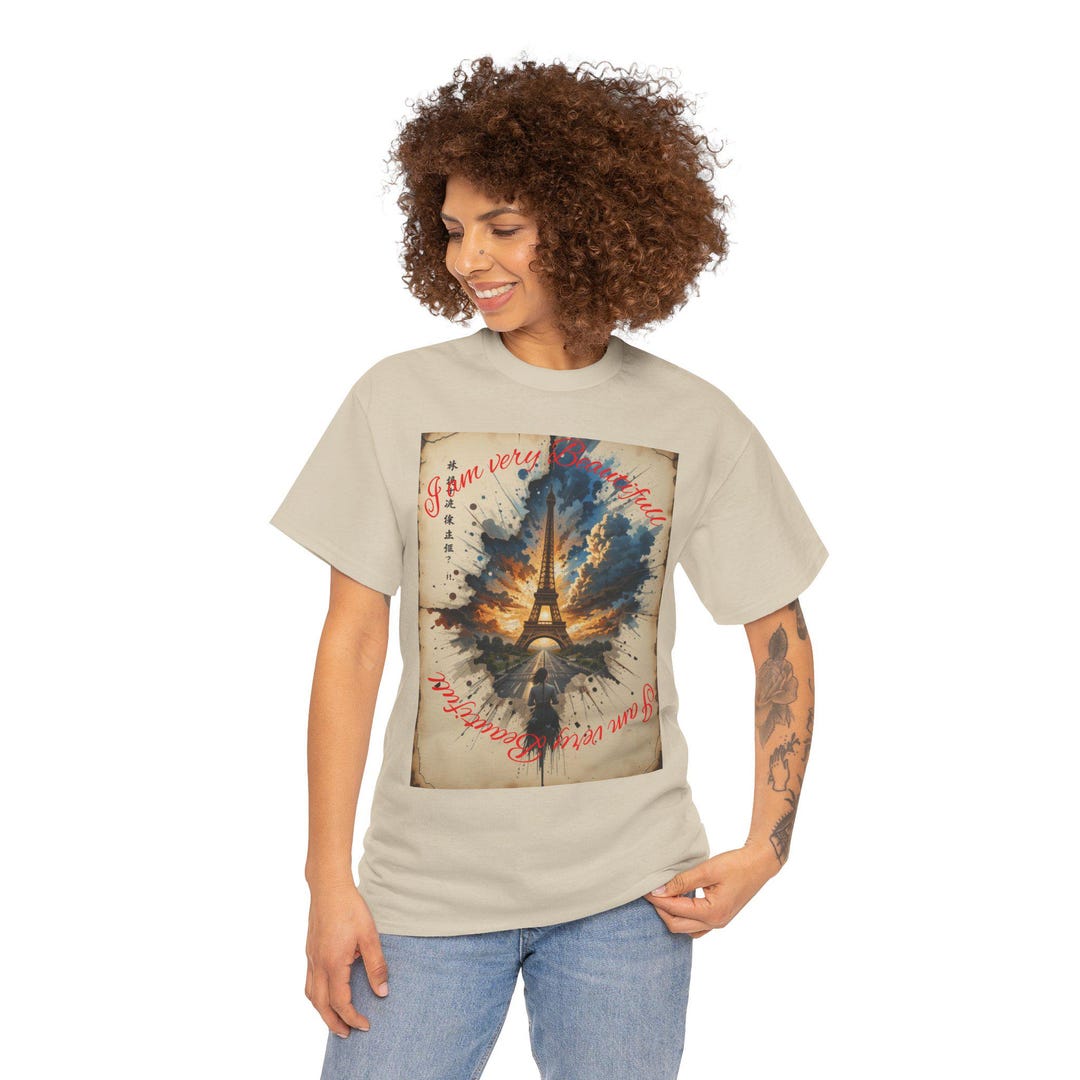 Eiffel Tower Explosion Art Tee | Vintage Paris Skyline, Abstract ...