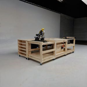 Table Saw Workbench | Miter Saw Workbench | Wood Working Plans ...
