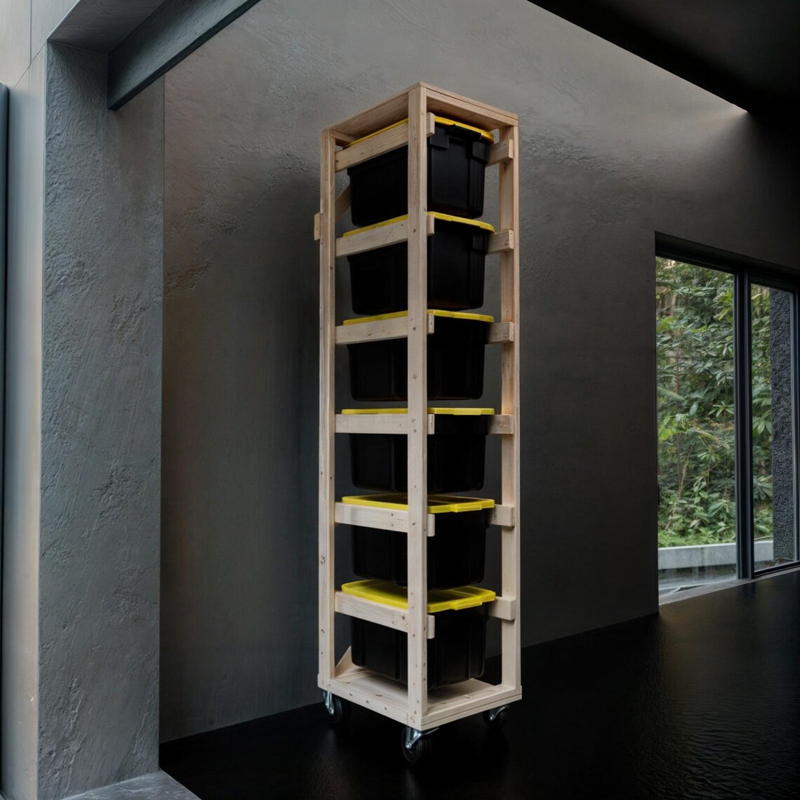 Tote Storage Shelves | Rolling Tote Storage | Diy Tote Storage ...