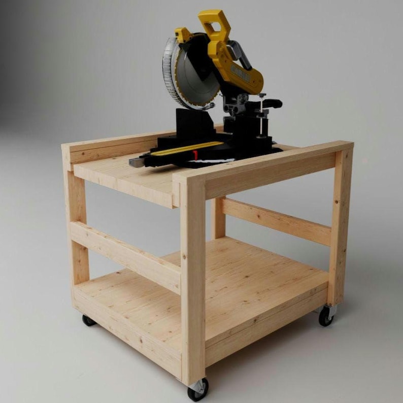 Miter Saw Workbench | Wood Working Plans | Workbench Plans | Miter Saw ...