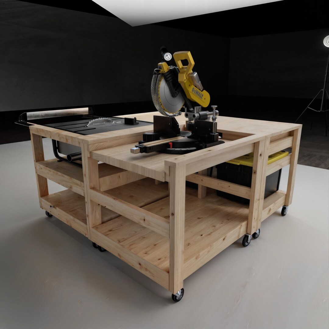 Table Saw Workbench | Miter Saw Workbench | Tote Workbench | Workbench ...