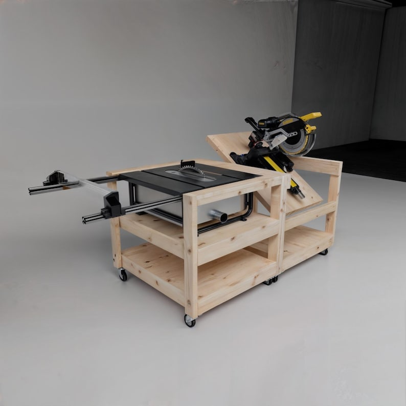 Miter Saw Workbench | Table Saw Workbench | Wood Working Plans ...