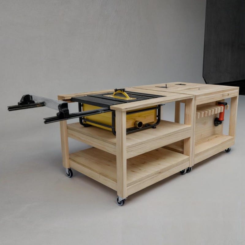 Table Saw Workbench Plans - Etsy
