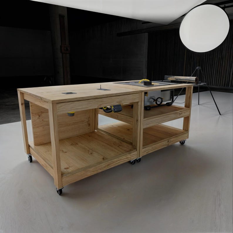 Table Saw Workbench | Wood Working Plans | Workbench Plans | Table Saw ...