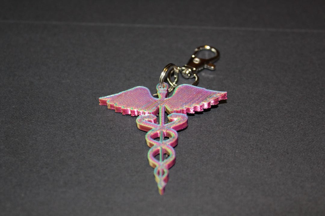 3D Printed Caduceus - Etsy