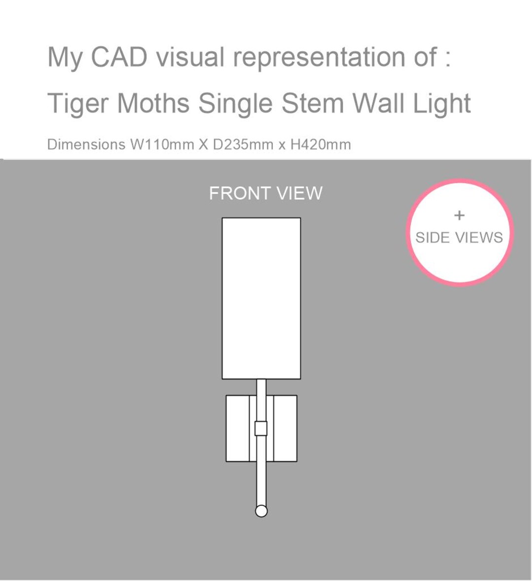2D CAD Block in Plan, Front, Side and Back View of Tiger Moth's Single ...
