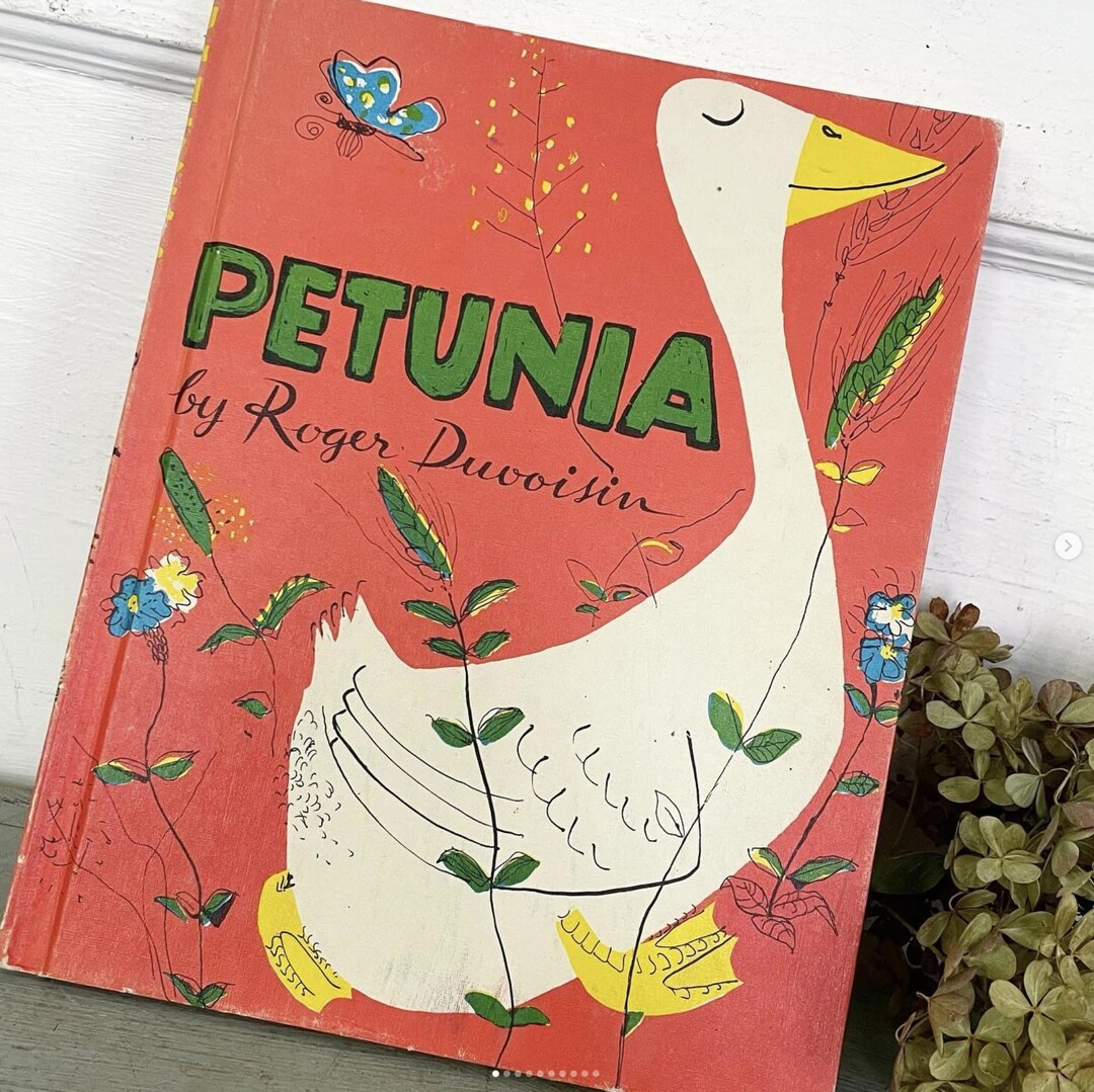 Vintage Childrens Book Petunia Roger Duvoisin Silly Goose Hard Cover ...
