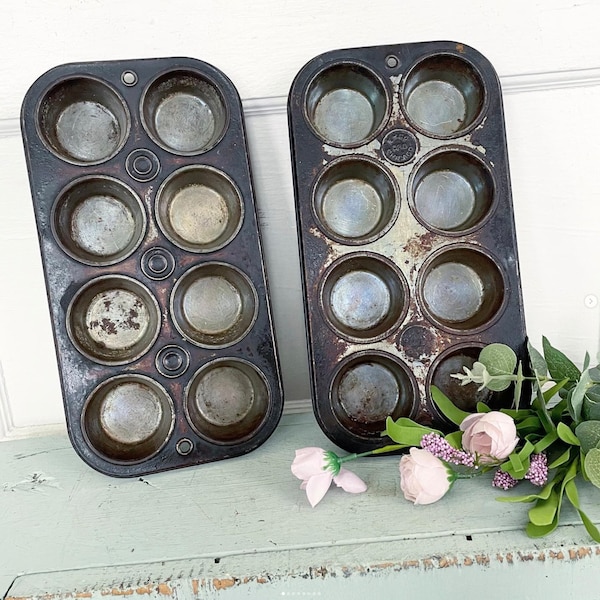 Vintage Muffin Tin - Etsy