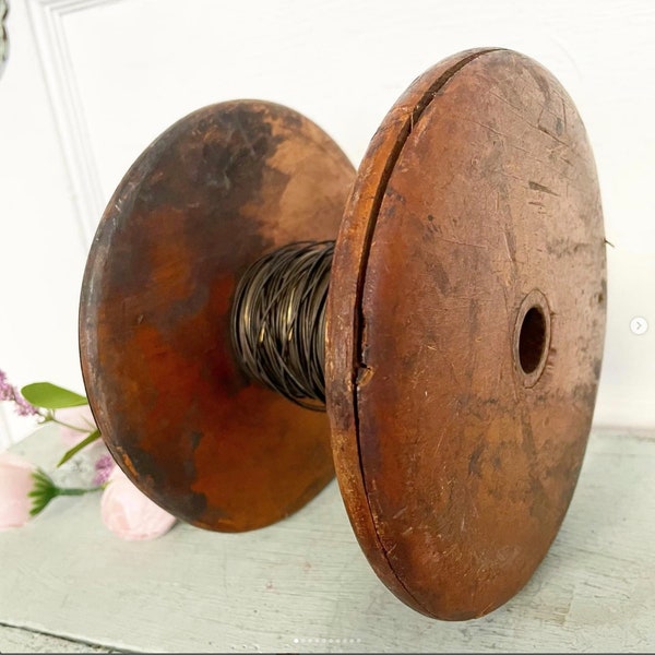 Vintage Wood Spools - Etsy