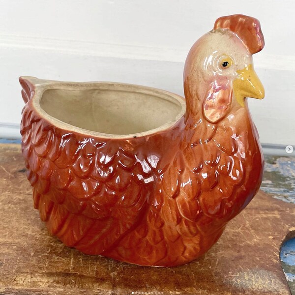 Rooster Planter - Etsy