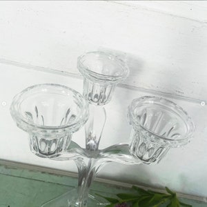 Vintage Genuine France Lead Crystal Three Arm Candelabra Candlesticks ...