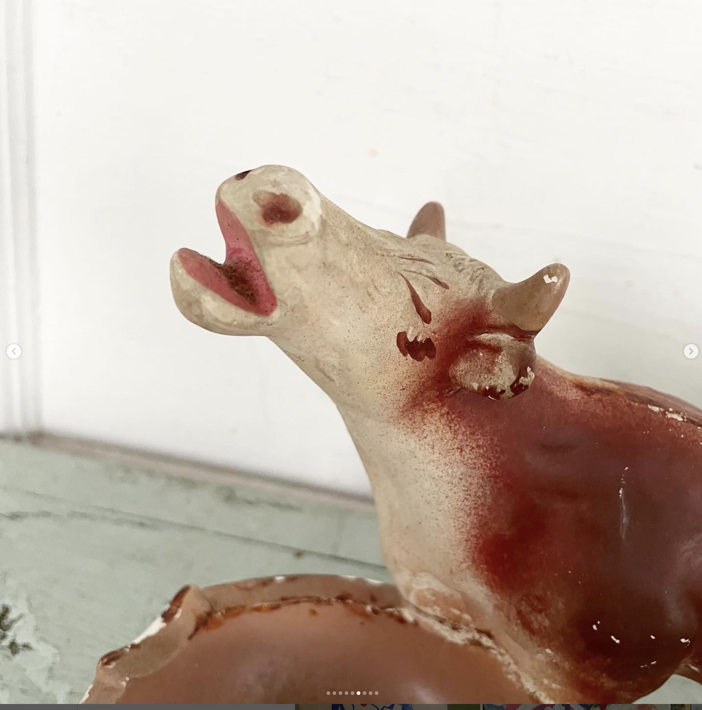 Vintage Chippy Cow Chalk Chalkware Composition Ashtray CHOICE OF ONE - Etsy