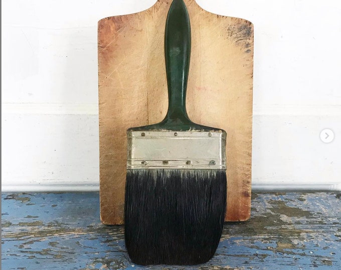 Vintage Paintbrush Devoe Raynolds Large Flat Metal Band Art Brush ...