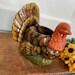 Vintage Turkey Planter Thanksgiving Dinner Table Centerpiece Fall ...