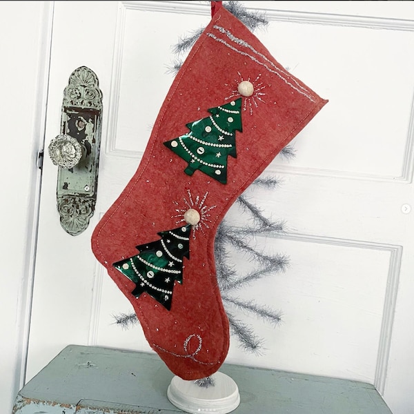 Christmas Stocking Applique - Etsy