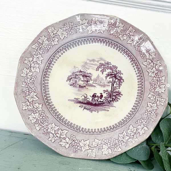 Purple Transferware - Etsy