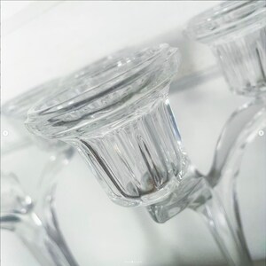 Vintage Genuine France Lead Crystal Three Arm Candelabra Candlesticks ...