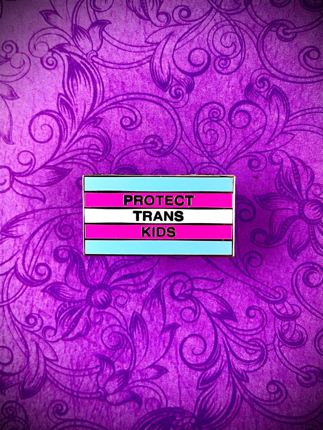 1.25 Inch Potect Trans Kids Hard Enamel Pin - Etsy