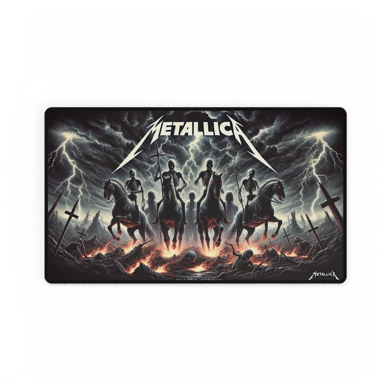Metallica Desk Mat: Rock Music Office Decor, Gamer Workspace - Etsy