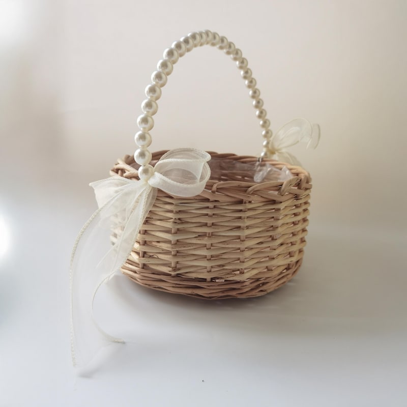 Woven Basket With Handle - Etsy