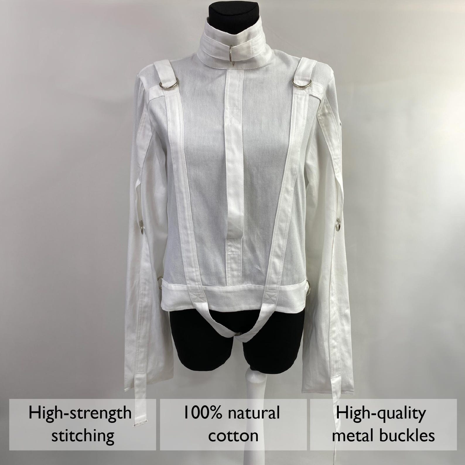 Heavy Duty Straitjacket, Bondage Jacket, Restraint Shirt, Bdsm Jacket ...