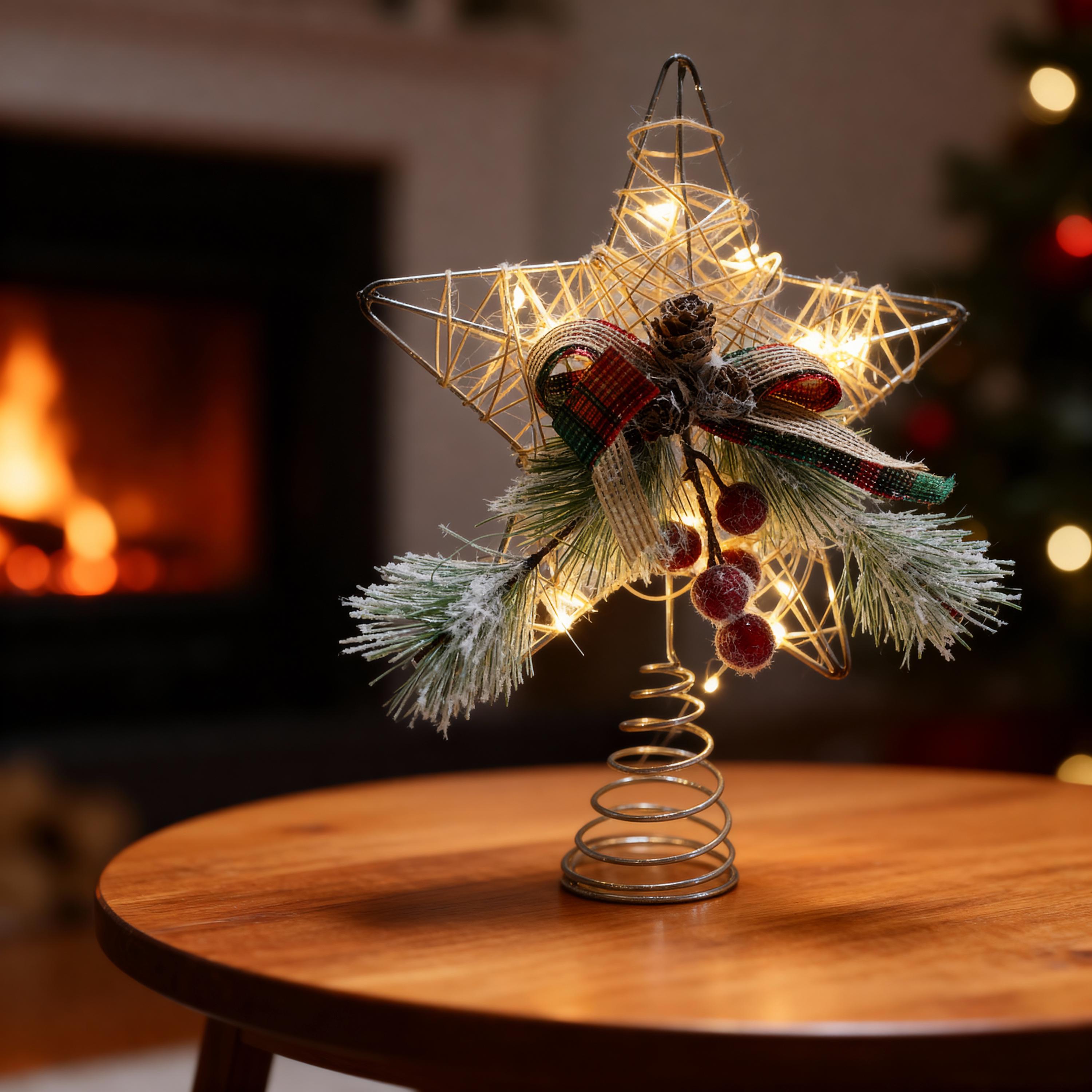 Star Christmas Tree Topper, Rustic Christmas Tree Topper, Farmhouse ...
