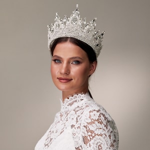 Royal Wedding Crowns, Big Tiara, Crown for Bride, Luxury Bridal Tiara ...