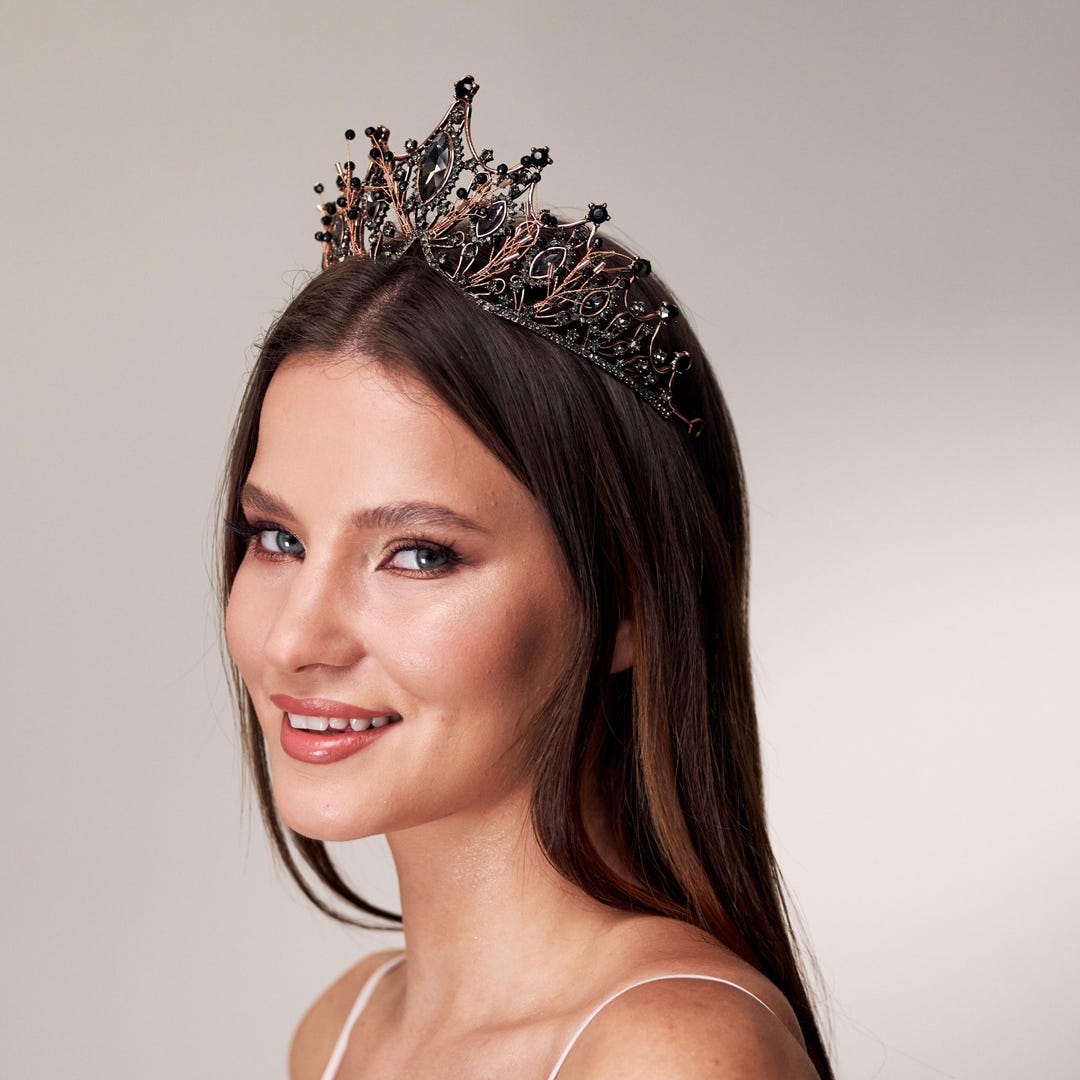 Queen Tiara, Cosplay Tiara, Princess Tiara, Hair Accessories, Black ...