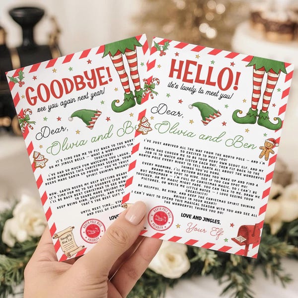 Farewell Elf Letters - Etsy
