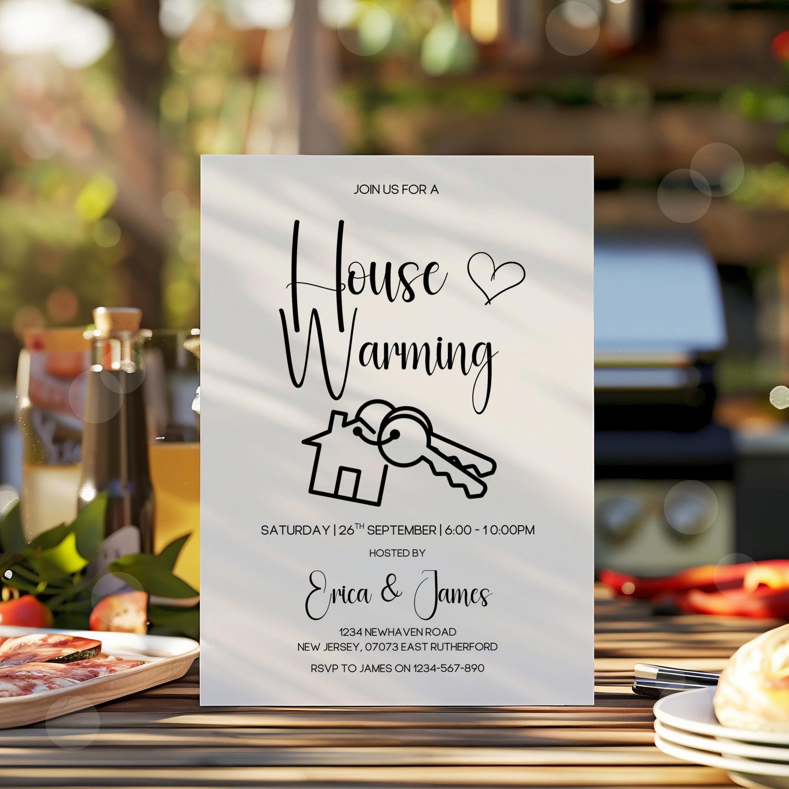 Editable House Warming Invitation, House Warming Party, Modern ...