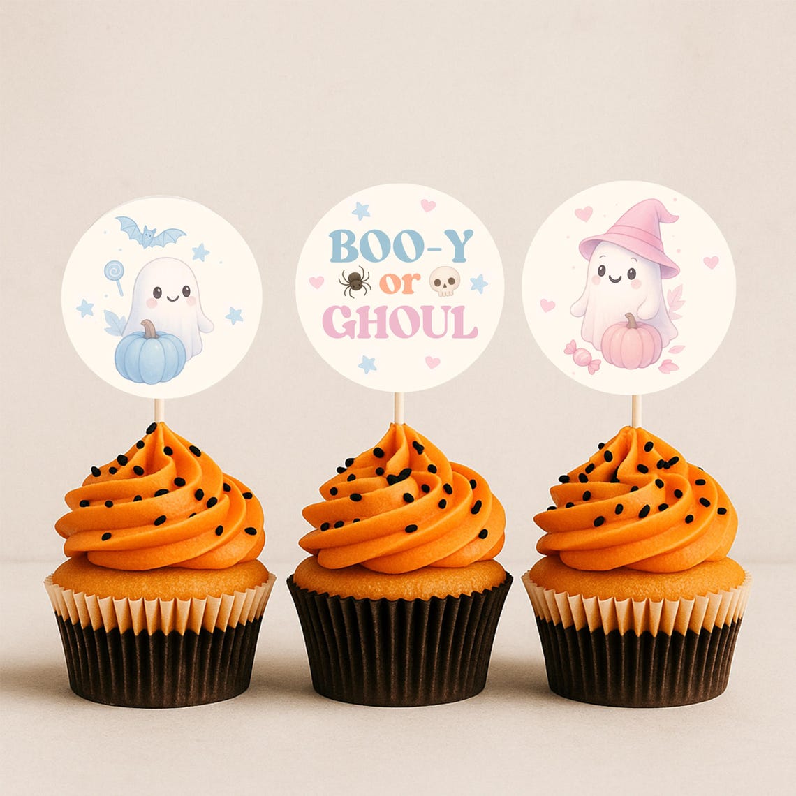 Editable Halloween Gender Reveal Bundle, Set, Little Boo, Baby Shower ...