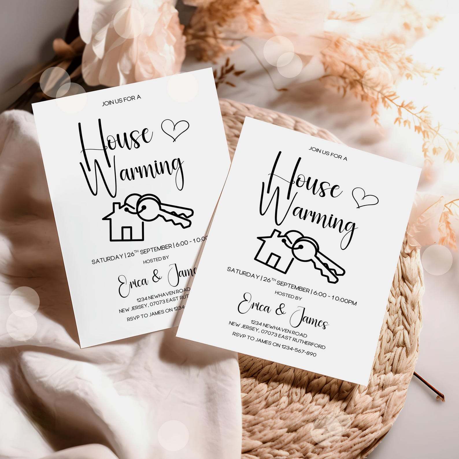 Editable House Warming Invitation, House Warming Party, Modern ...