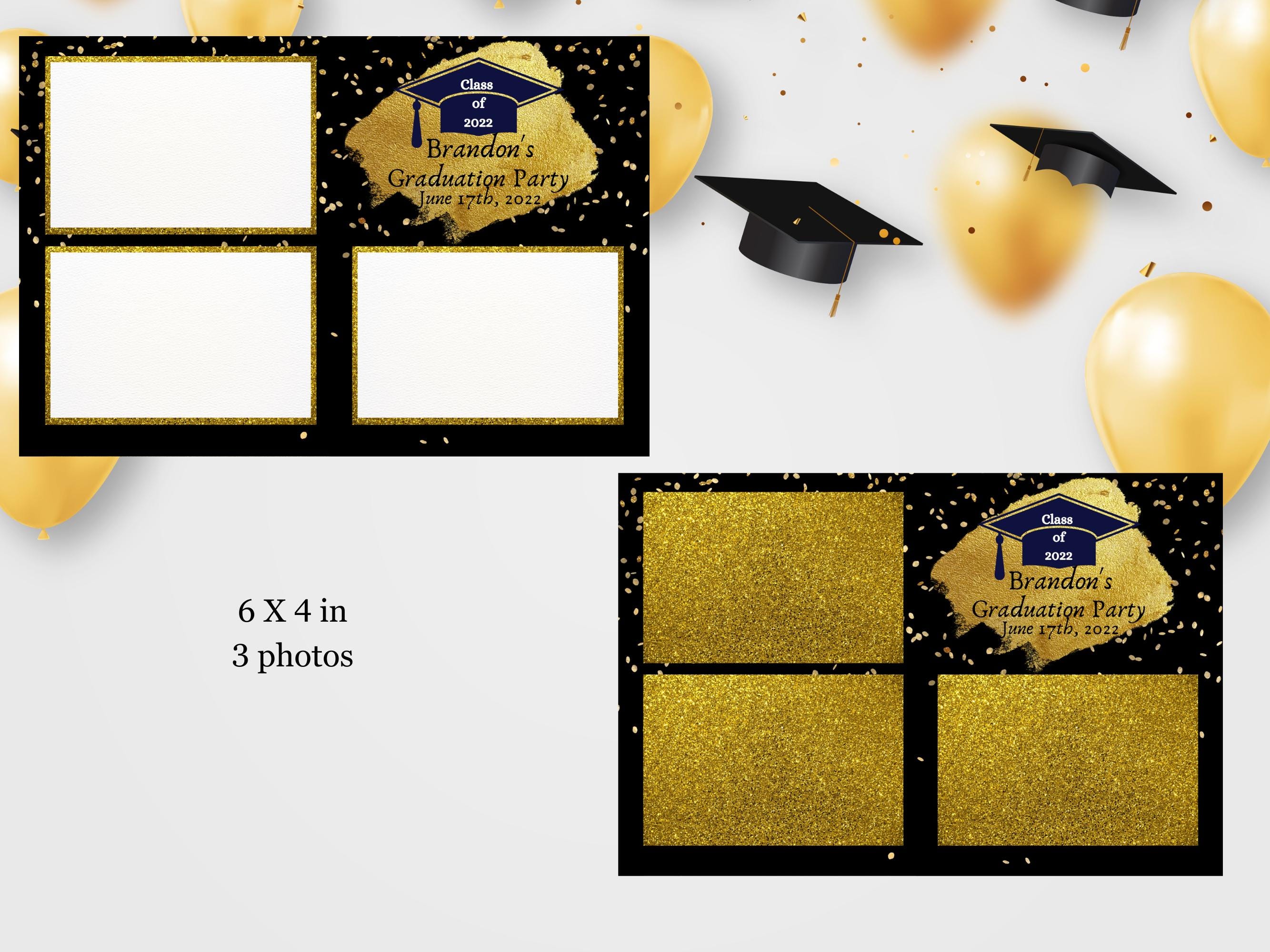 Graduation Photobooth Templates, Customizable Photobooth 2x6 Strip ...