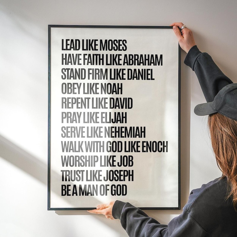 Poster Christian Men - Etsy UK