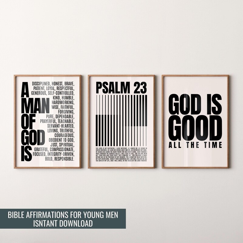 Teenage Boys Room Scripture - Etsy