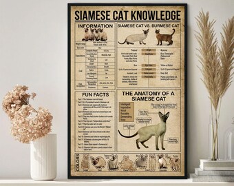 Cat Knowledge Poster - Etsy