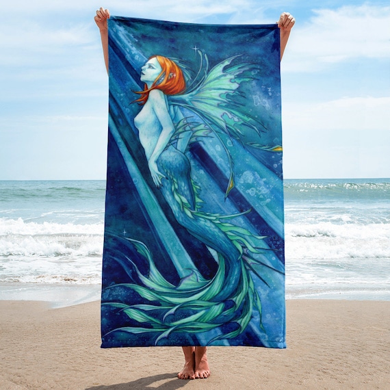Towel Fierce Beauty Mermaid | Etsy
