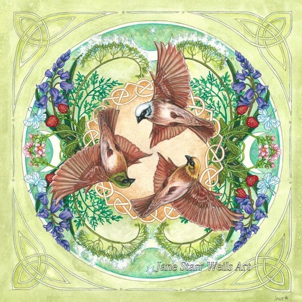 Celtic Birds - Etsy