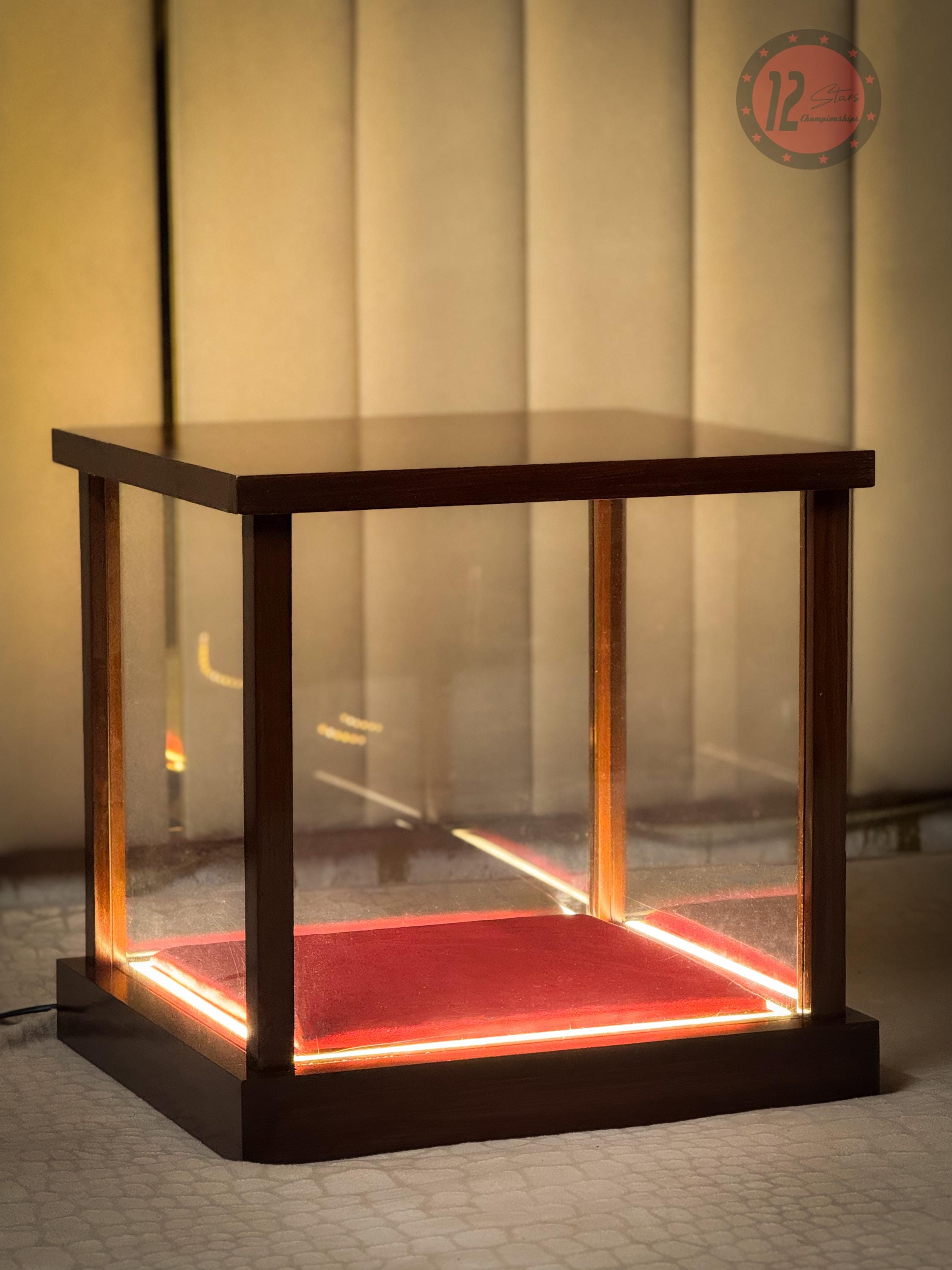 Custom Handmade Wrestling Belt Display Box/case | Wood UV Acrylic Led ...
